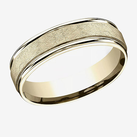 Click here for Mens 6MM 10K White Gold Wedding Band  12 1/2  Yell... prices