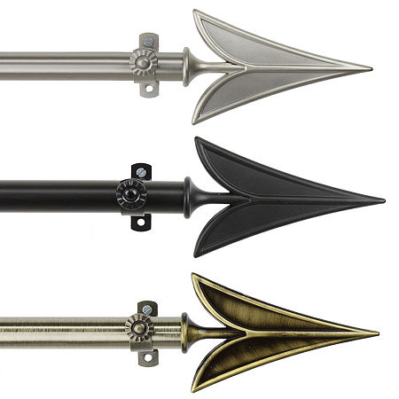 Click here for Rod Desyne Blade 13/16 Single Curtain Rod  One Siz... prices