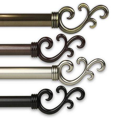 Click here for Rod Desyne Swan 13/16 IN Curtain Rod  One Size  Bl... prices