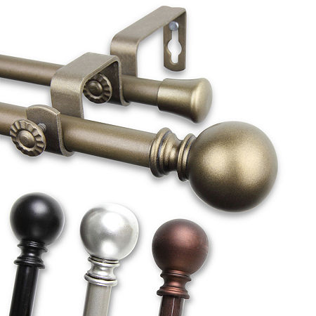 Click here for Rod Desyne Luna â Adjustable Double Curtain Rod... prices