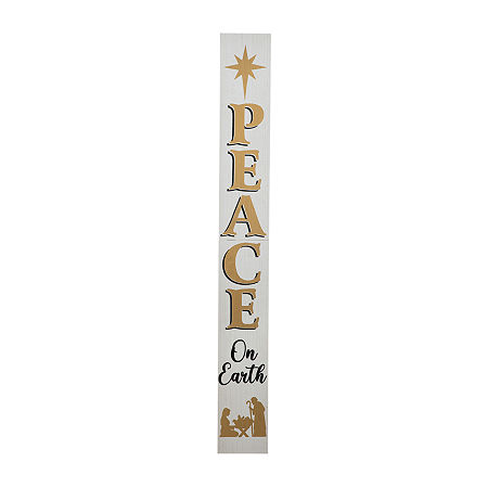 Click here for Glitzhome Wooden Nativity Peace Christmas Porch Si... prices