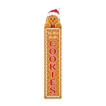Click here for Glitzhome Wood Gingerbread Man Decor Christmas Por... prices