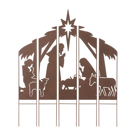 Click here for Glitzhome Metal Nativity Combo Christmas Yard Art... prices