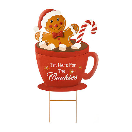 Click here for Glitzhome Metal Gingerbread Christmas Yard Art  On... prices