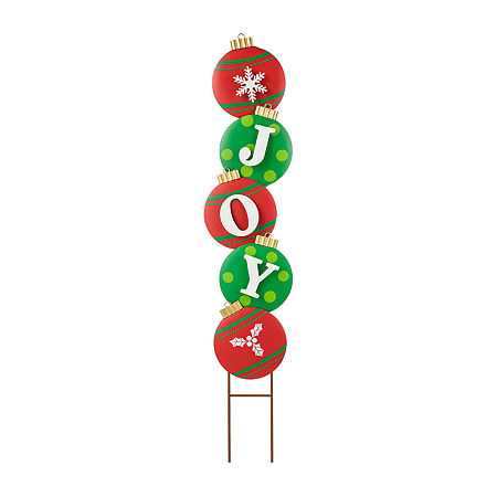 Click here for Glitzhome Metal Joy Ornament Christmas Yard Art  O... prices