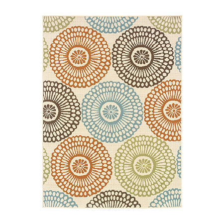 Click here for Covington Home Majorca Floral Medallions Indoor Ou... prices