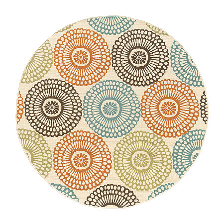 Click here for Covington Home Majorca Floral Medallions 7X7 Indoo... prices