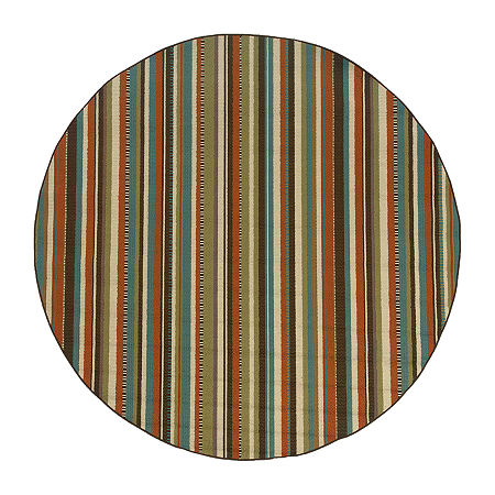 Click here for Covington Home Majorca Vertical Stripes 7X7 Indoor... prices