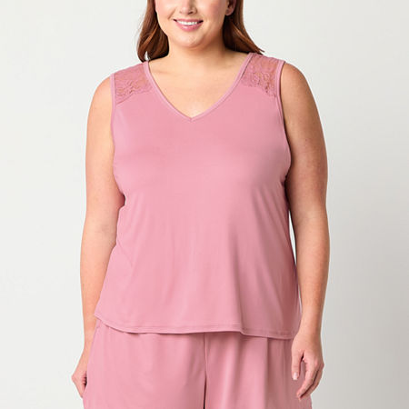 Click here for Ambrielle Womens V Neck Sleeveless Plus Pajama Top... prices