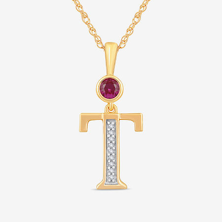 Click here for T Womens Lab Created Red Ruby 14K Gold Over Silver... prices