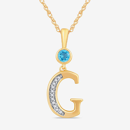 Click here for G Womens Genuine Blue Topaz 14K Gold Over Silver 1... prices