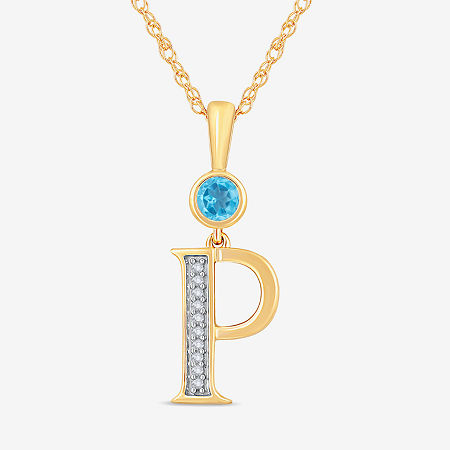 Click here for P Womens Genuine Blue Topaz 14K Gold Over Silver 1... prices