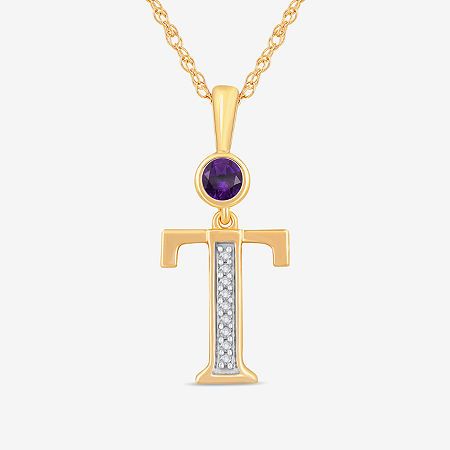 Click here for T Womens Genuine Purple Amethyst 14K Gold Over Sil... prices