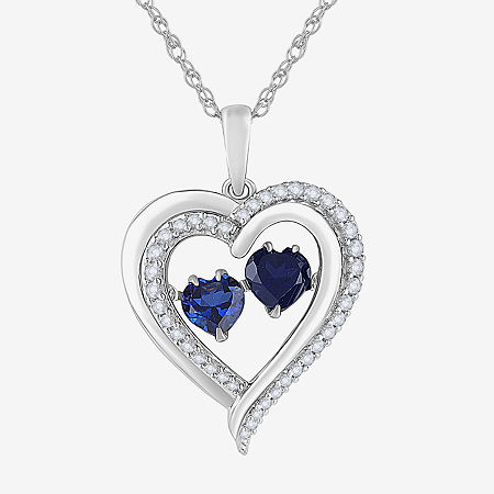Click here for Love in Motion Lab-Created Blue And White Sapphire... prices