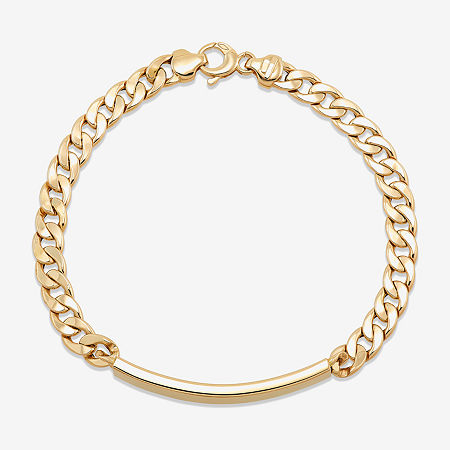 Click here for Made in Italy Mens 14K Gold 8 3/4 Inch Hollow Curb... prices