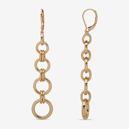 Click here for Worthington Gold Tone Womens Drop Earrings  One Si... prices