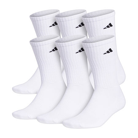 Click here for adidas Mens 6 Pair Crew Socks  Medium  White prices