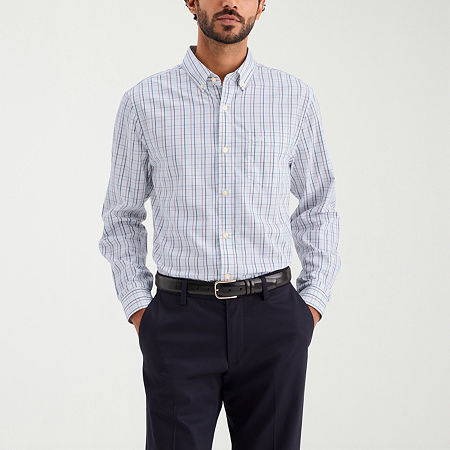Click here for Dockers Stain Defender Mens Long Sleeve Cuffed Sle... prices