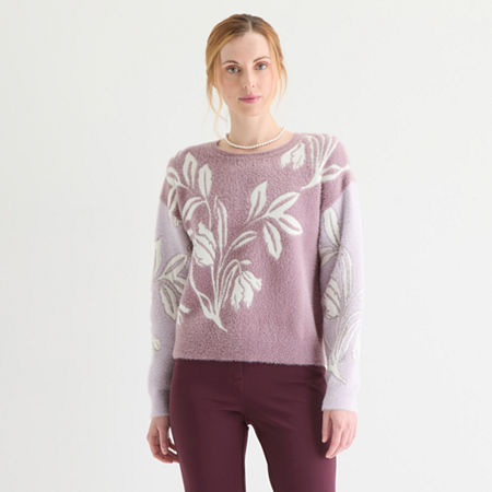 Click here for Liz Claiborne Womens Crew Neck Embellished Long Sl... prices