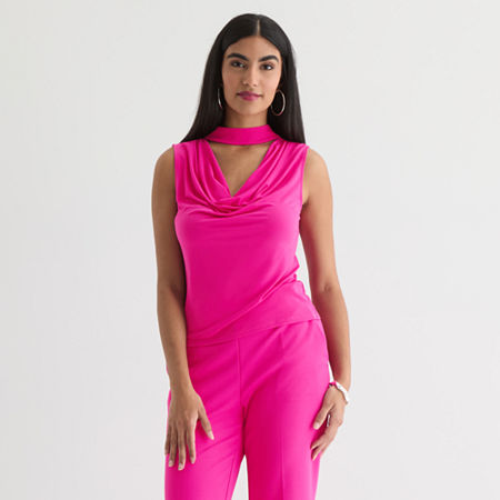 Click here for Bold Elements Womens Cowl Neck Sleeveless Blouse... prices