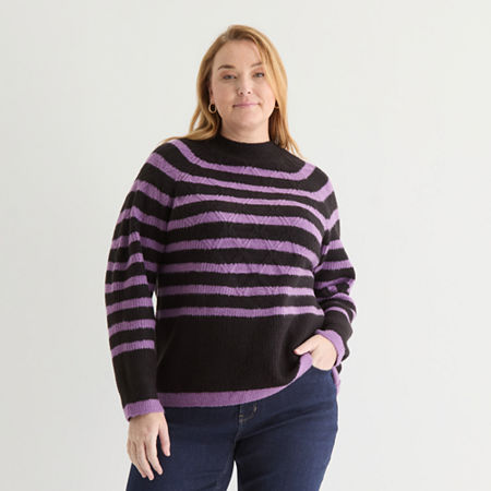 Click here for Liz Claiborne Plus Womens Crew Neck Long Sleeve St... prices