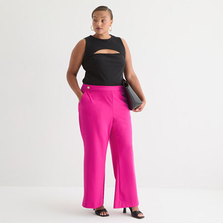 Click here for Bold Elements Womens Flare Mid Rise Plus Trouser... prices