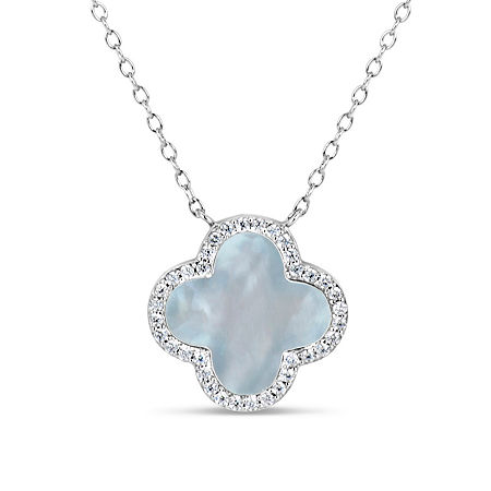 Click here for Womens White Mother Of Pearl Sterling Silver Clove... prices