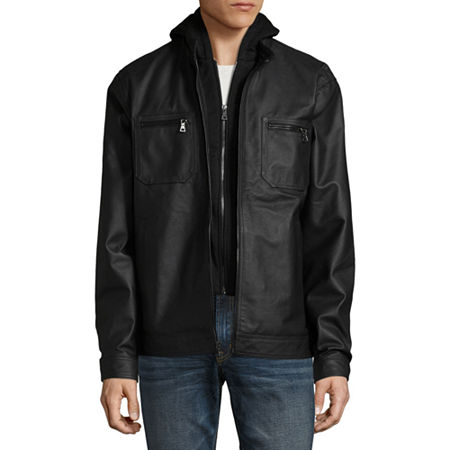 Click here for Vintage Leather Racing Jacket With Detachable Hood... prices