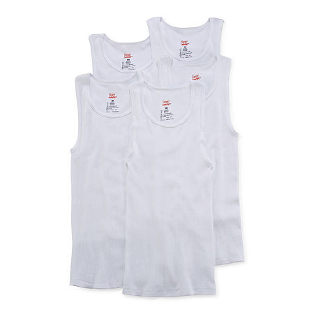 Big Boys Ultimate Cotton Blend Tank  Pack of 5 - White