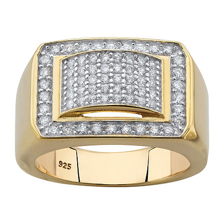 Click here for Mens 1 1/10 CT. T.W. Cubic Zirconia 18K Gold Over... prices