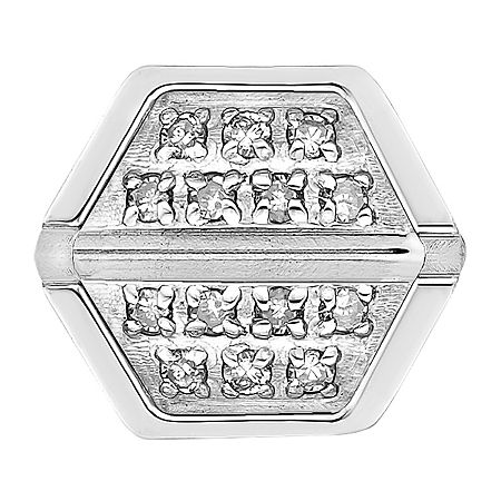 Click here for Mens 1/10 CT. T.W. Diamond Stainless Steel Stud Ea... prices