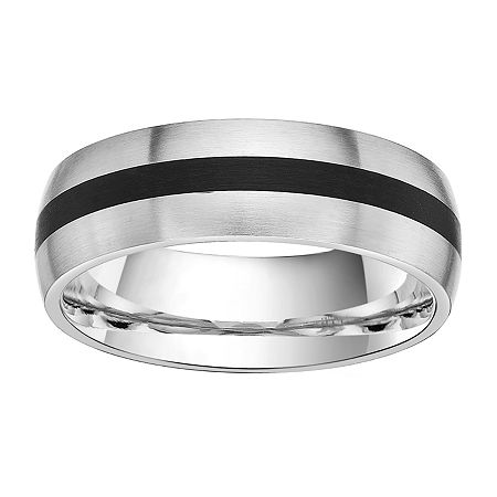Click here for Mens Two-Tone Stainless Steel Band  8  White prices