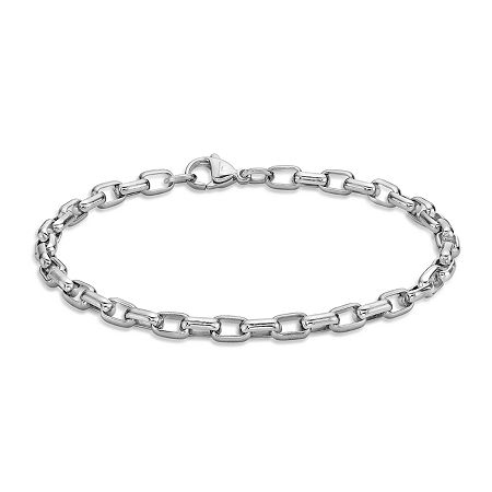 Click here for Mens Stainless Steel 8 5mm Rolo Bracelet  One Size... prices