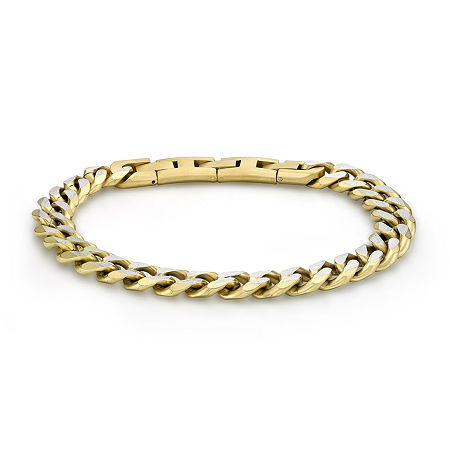 Click here for Mens Stainless Steel 9 Inch Solid Curb Chain Brace... prices