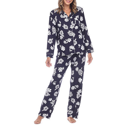 Click here for Womens White Mark 2pc. Long Sleeve Dotted Floral P... prices