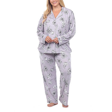 Click here for White Mark Plus Size Long Sleeve Floral Pajama Set... prices