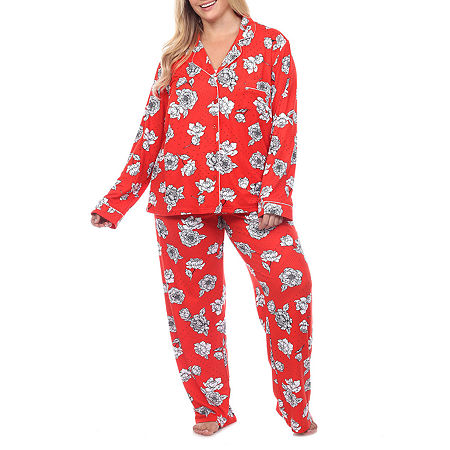 Click here for Plus Size White Mark 2pc. Long Sleeve Dotted Flora... prices