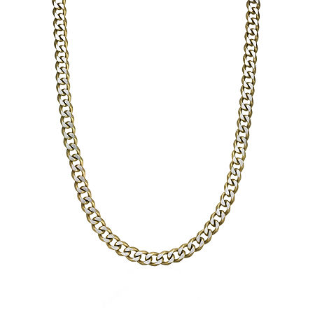 Click here for Stainless Steel Solid Curb Chain Necklace  One Siz... prices