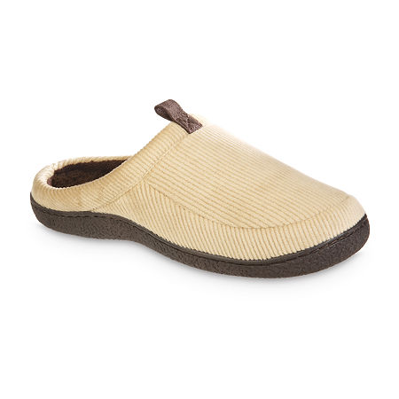 Click here for Isotoner Mens Clog Slippers  Medium  Beige prices