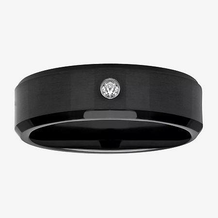 Click here for Mens 8MM Diamond Accent Black Diamond Tungsten Wed... prices