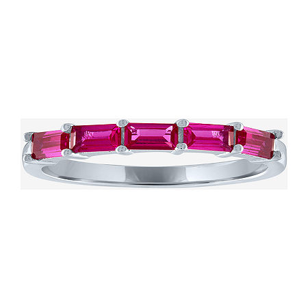 Click here for Gemstone Sterling Silver Stackable Ring  8  Ruby prices