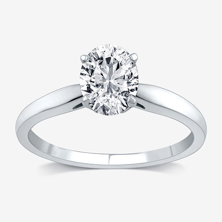 Click here for 1 CT. Lab-Grown (G / SI2) Diamond Oval Solitaire E... prices