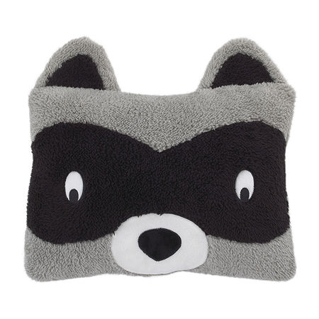 Click here for Nojo Sherpa Raccoon Rectangular Throw Pillow  One... prices