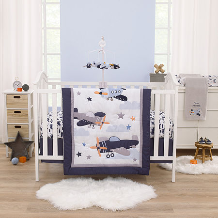 Click here for Nojo Airplane 3-pc. Crib Bedding Set  One Size  Bl... prices