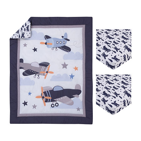 Click here for Nojo Mini Airplane 3-pc. Crib Bedding Set  One Siz... prices