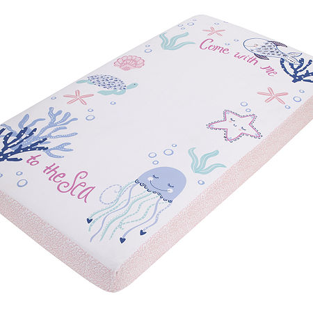 Click here for Nojo Under The Sea Crib Sheet  One Size  Pink prices
