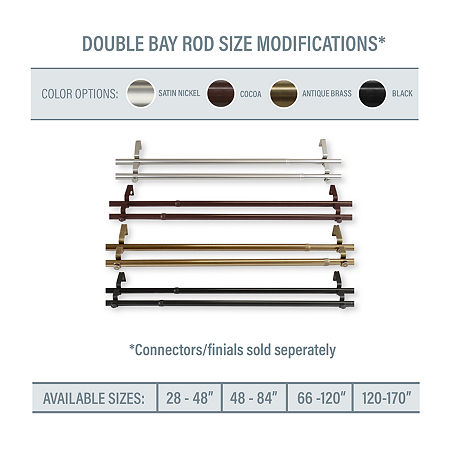 Click here for Rod Desyne Bay Extension Double Curtain Rod  One S... prices