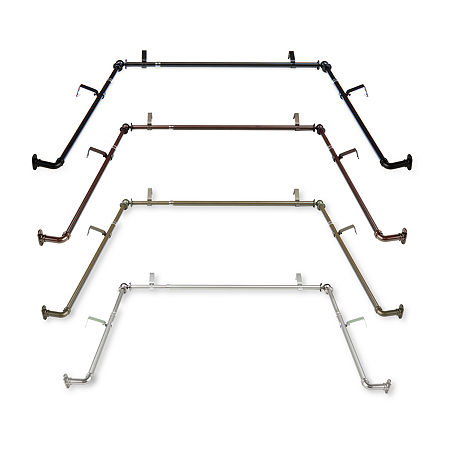 Click here for Rod Desyne Blackout Bay Window Rod  One Size  Blac... prices
