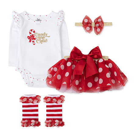 Click here for Baby Essentials Baby Girls 4-pc. Baby Clothing Set... prices