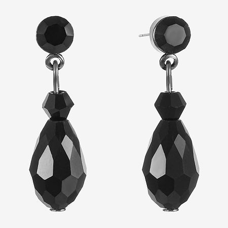 Click here for Mixit Womens Black Hypoallergenic Drop Earrings  O... prices